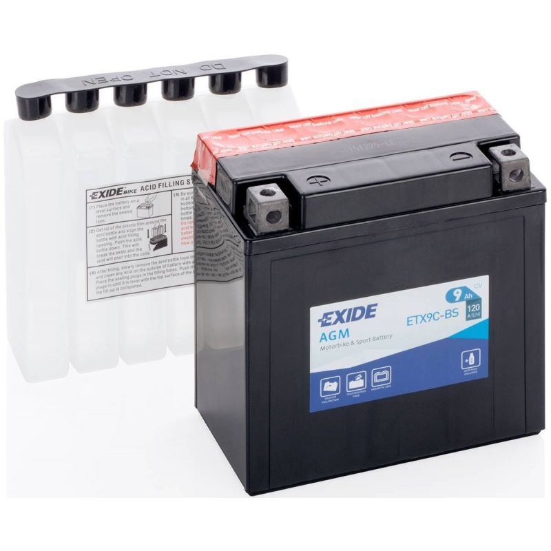 Batteria Exide AGM ETX9C-BS Exide De 8Ah a 9Ah