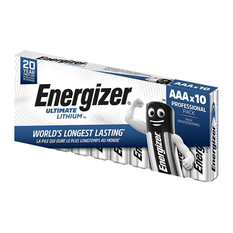 Batteria al Litio Energizer Ultimate Lithium AAA Scatola da 10